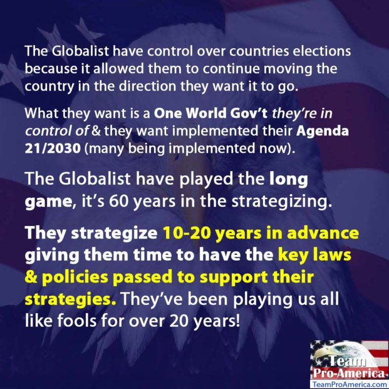 Globalist Have Been Playing The Long Game Strategizing 10-20 Years In ...